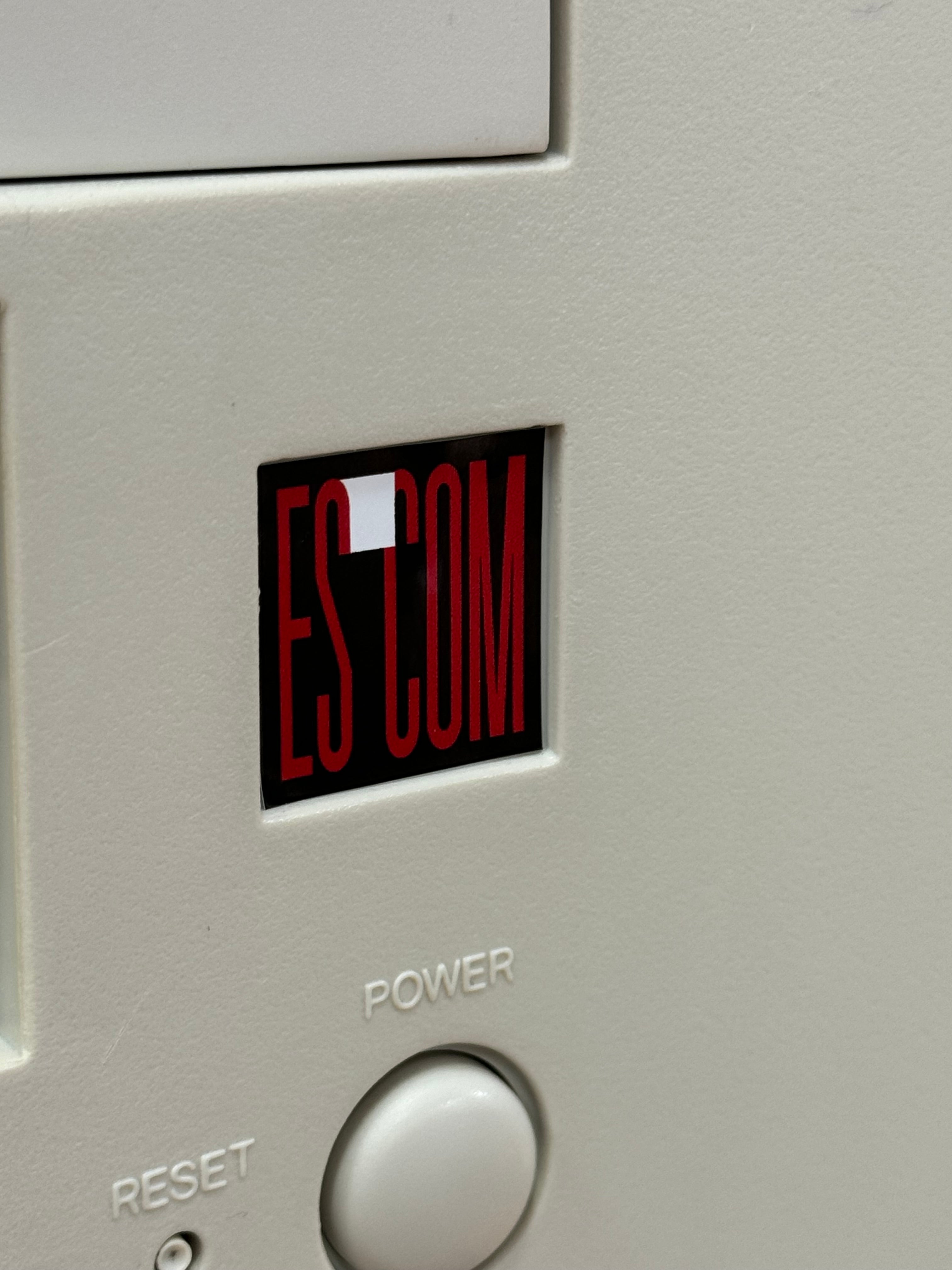 ESCOM AG Computer Badge Sticker - Black – Geekenspiel