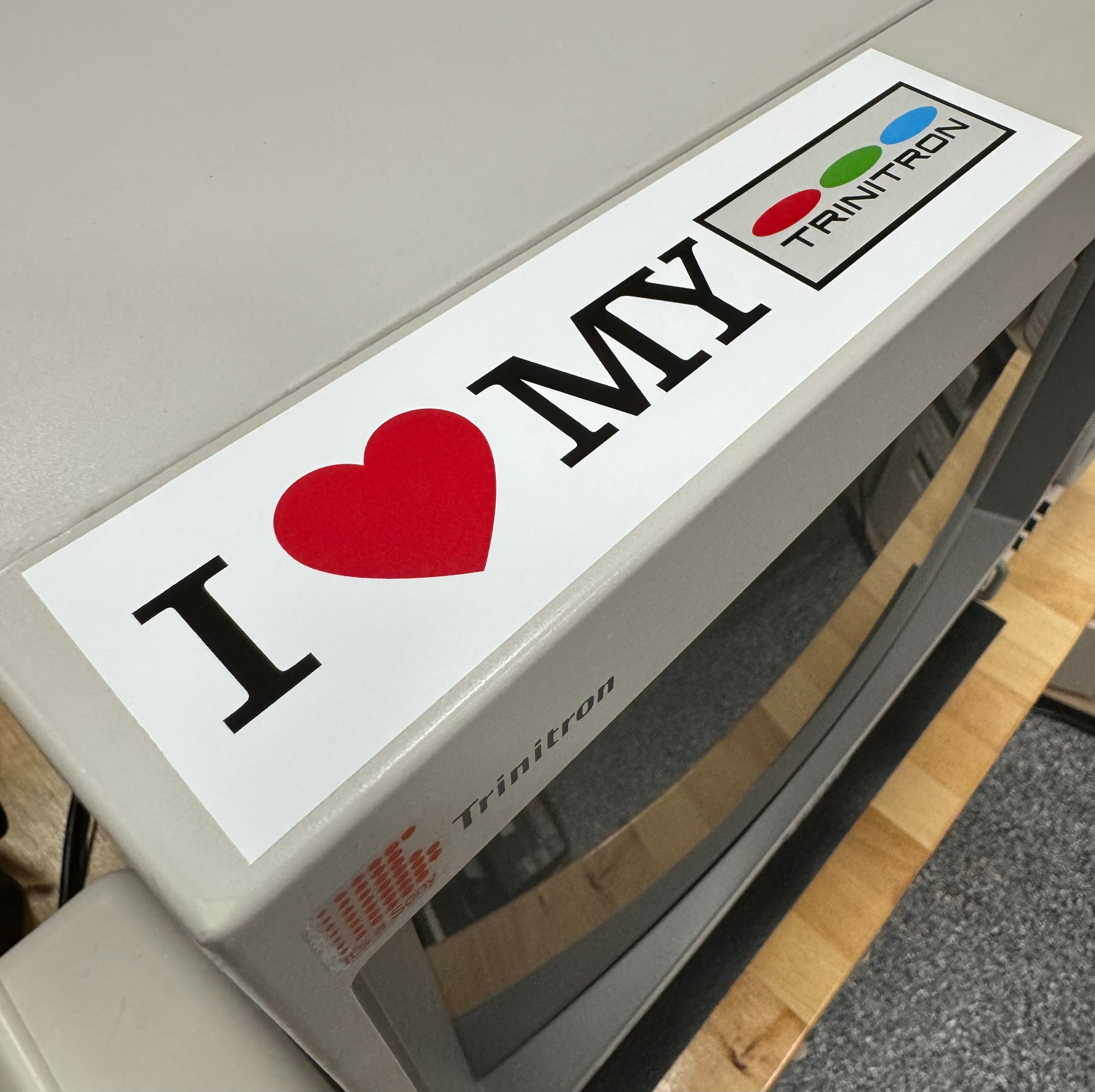 Sony “I ️ MY TRINITRON” TV Love Sticker V2 – Geekenspiel