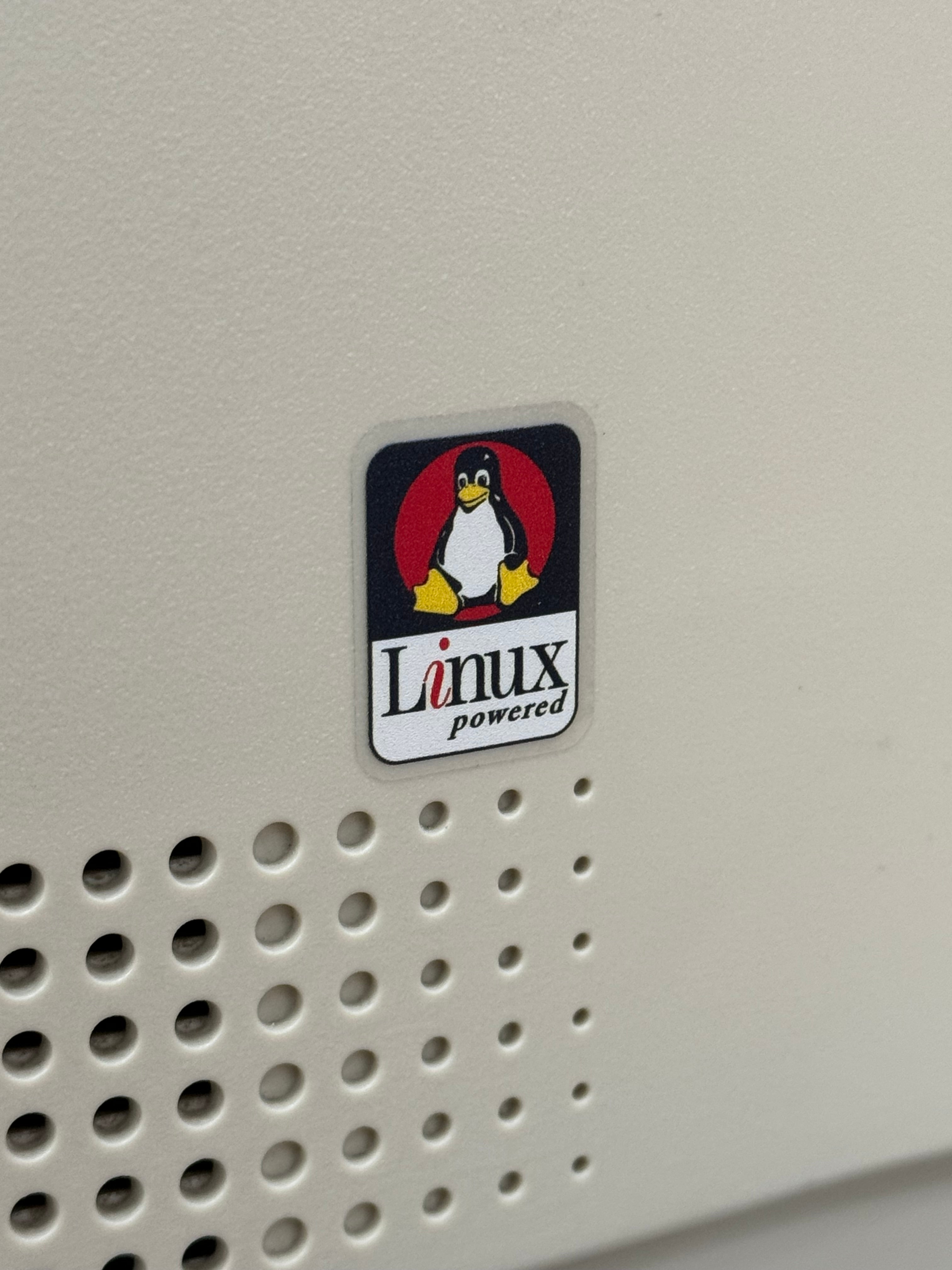 Linux Powered Tux Color Penguin Logo Case Badge Sticker - Clear ...