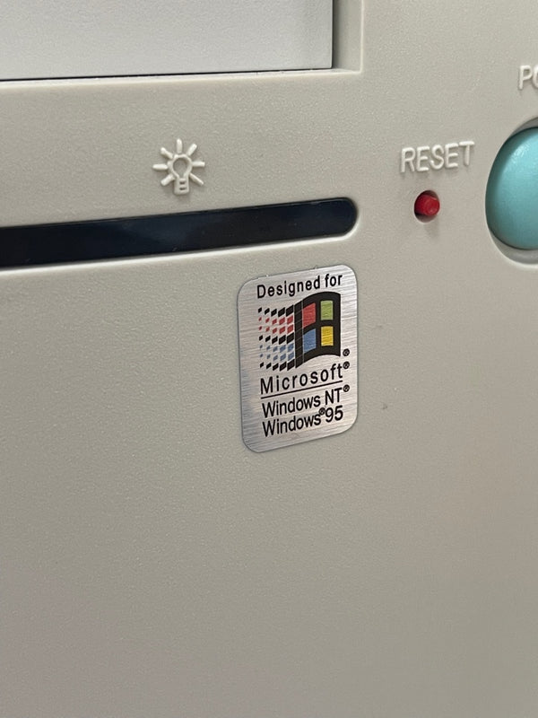 Windows 95 / NT Case Badge Sticker - Metallic – Geekenspiel