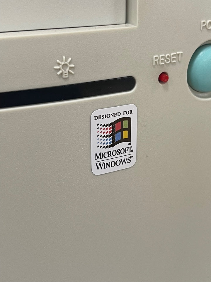 Windows 3.1 (General) Case Badge Sticker - White – Geekenspiel