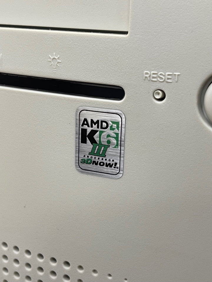AMD K6-3 III "3D Now!" Case Badge Sticker - Metallic – Geekenspiel