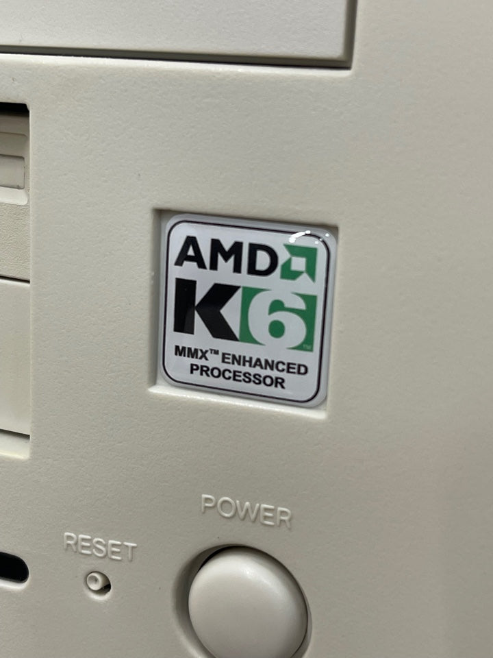 AMD K6 "MMX Enhanced" Case Badge Sticker - DOME – Geekenspiel