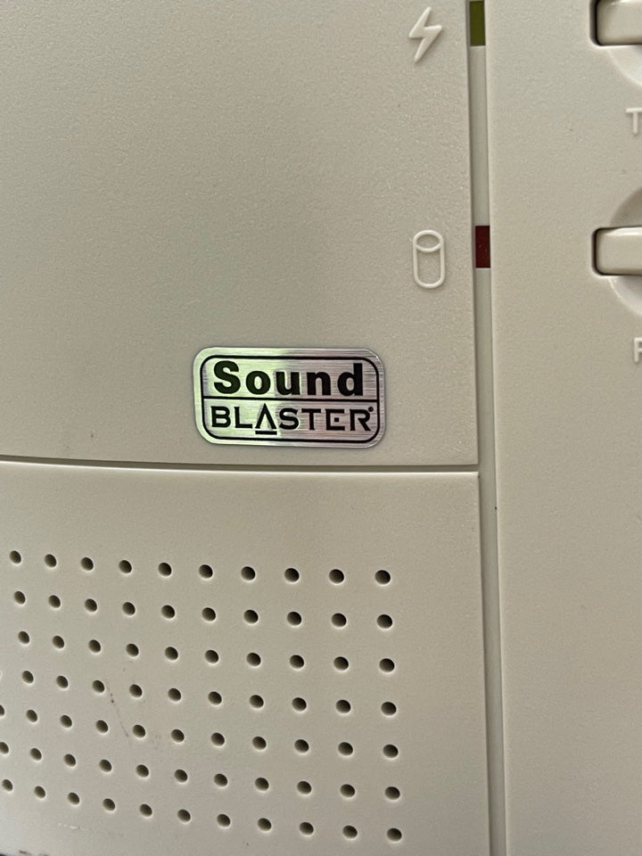 Sound Blaster Logo Case Badge Sticker - Silver Met – Geekenspiel