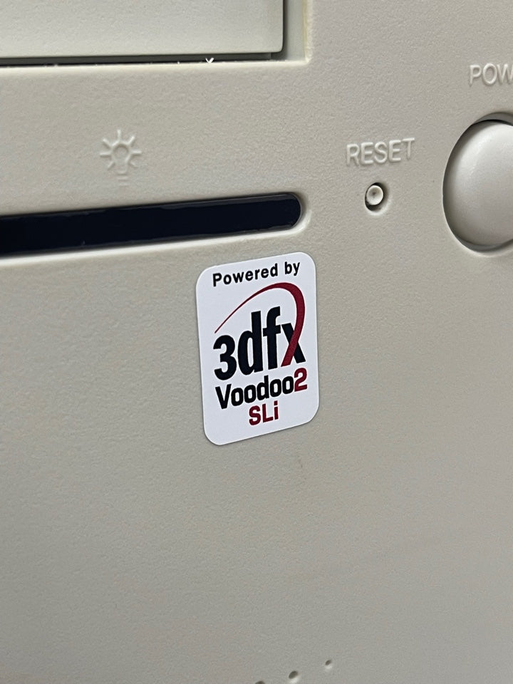 3Dfx Voodoo2 Sli V.1 Case Badge Sticker - White – Geekenspiel